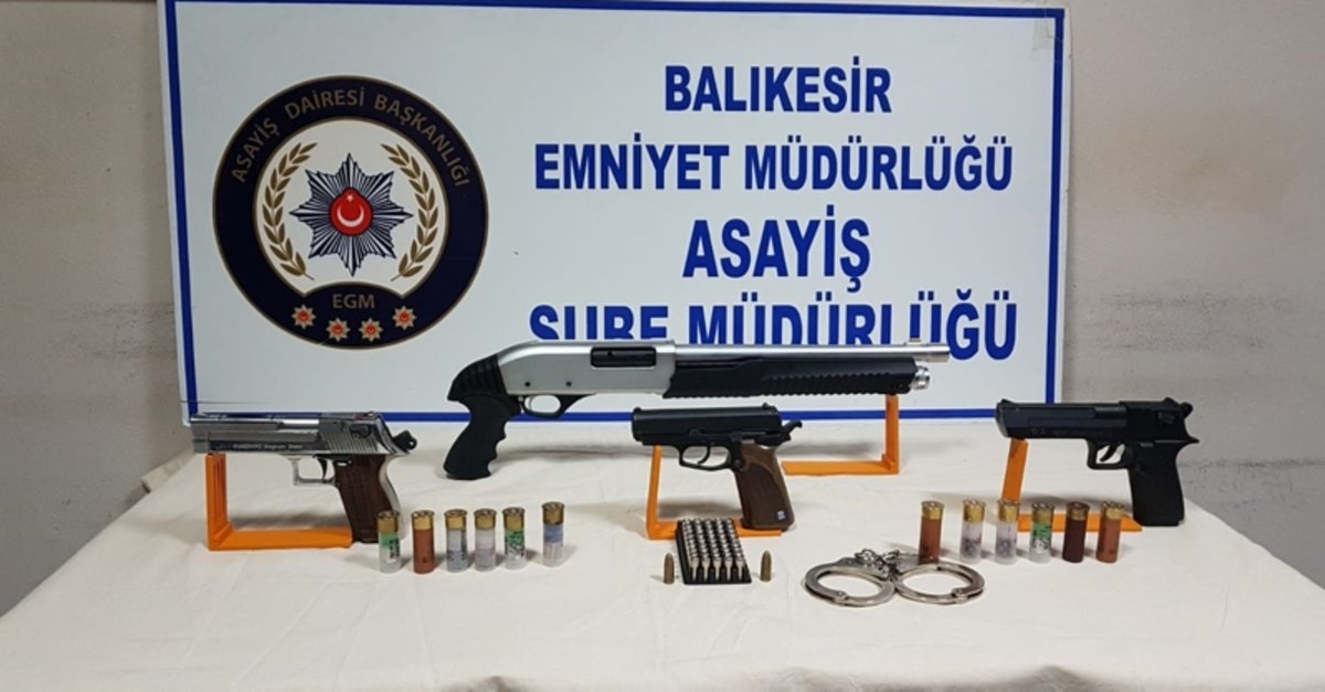 Balıkesir’de polis 6 silah ele geçirdi - Balıkesir Haberleri