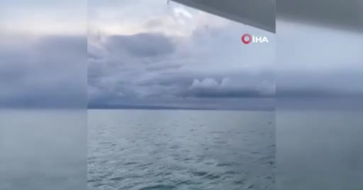 Ege’de hortum paniği! O anlar kamerada | Video