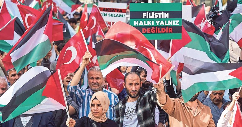 Başkan’ın önderliğinde dev Filistin mitingi - Politika Haberleri